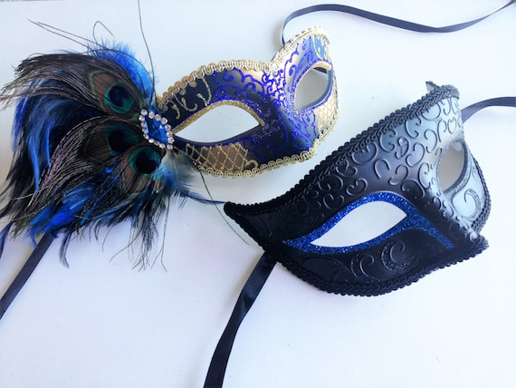 Blue Venetian Masks Designs