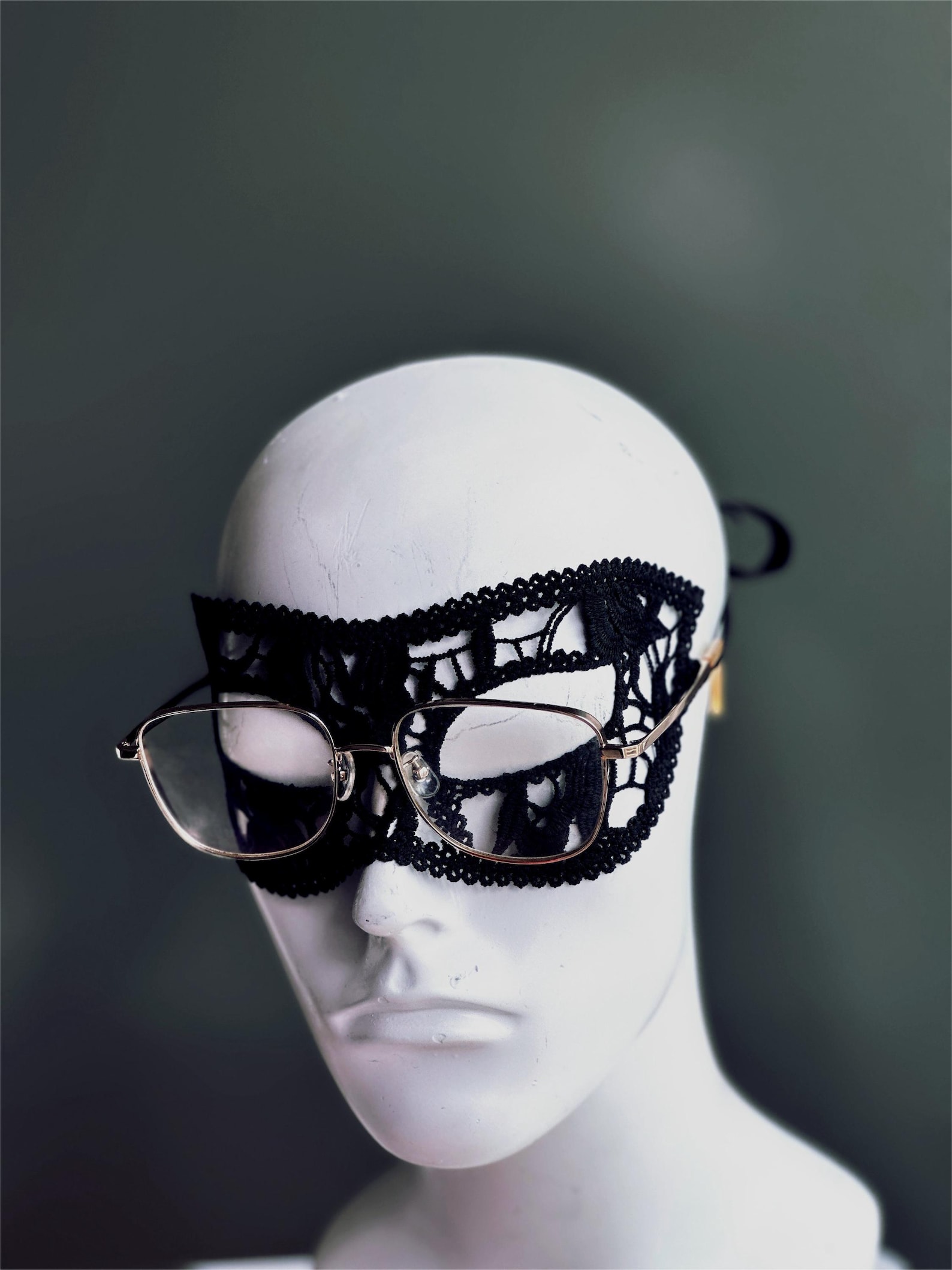 Black Lace Mens Eyeglass Friendly Masquerade Mask - Etsy