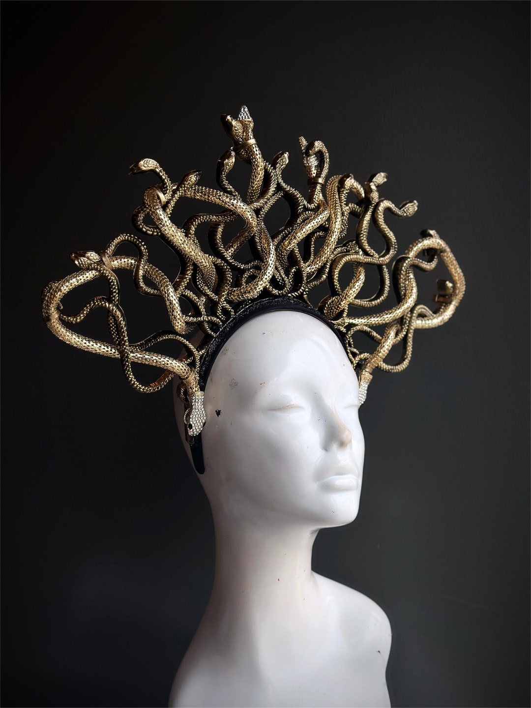 Medusa Costume Accessories, Medusa Headpiece, Medusa Crown for Cosplay, Medusa Halloween Snake ...