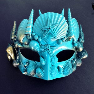 King Triton Masquerade Mask Merman Mask Masks Under the Sea, Princess ...