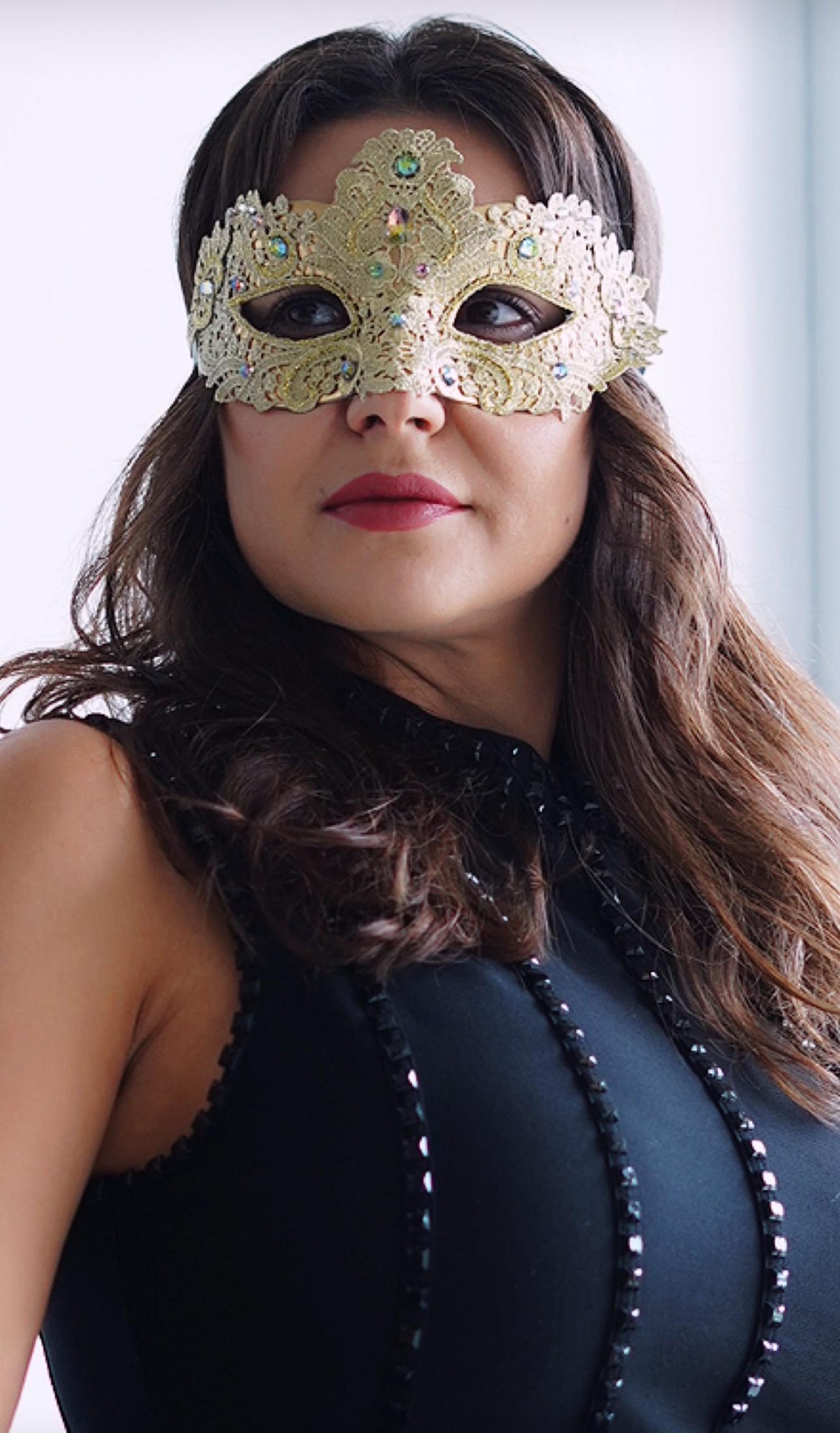 Black Masquerade Mask Brocade Masquerade Ball Elegant Party - Etsy