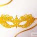 Yellow Masquerade Mask Set, His & Hers Masquerade Mask, Gold Masquerade ...
