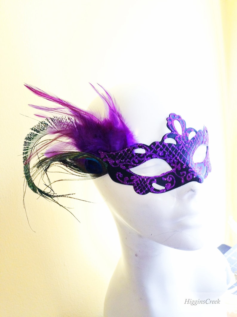 Girls Purple Costume Mask Girls Halloween Masks Purple Girls - Etsy