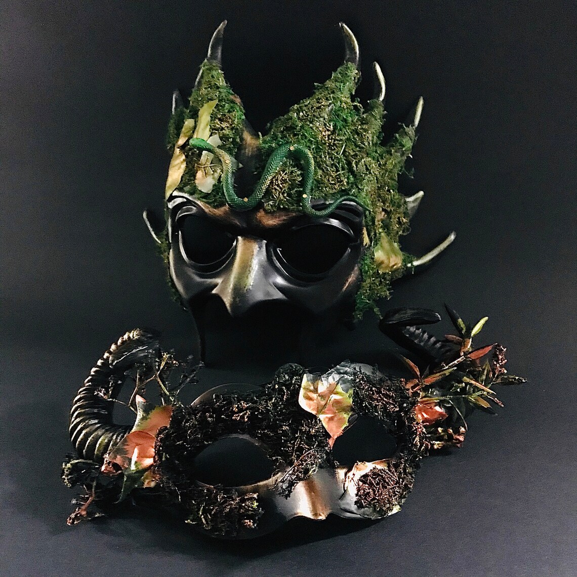 Mythical Woodland Creature Mask For Couples Forest Horned | Etsy