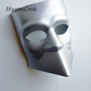 DIY Mens Masquerade Mask, Black Mens Bauta Mask, Black Full Face Mens ...