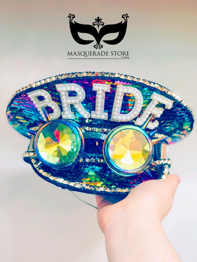 Gold Rave Captain Hat With Steampunk Goggles Multicolor - Etsy