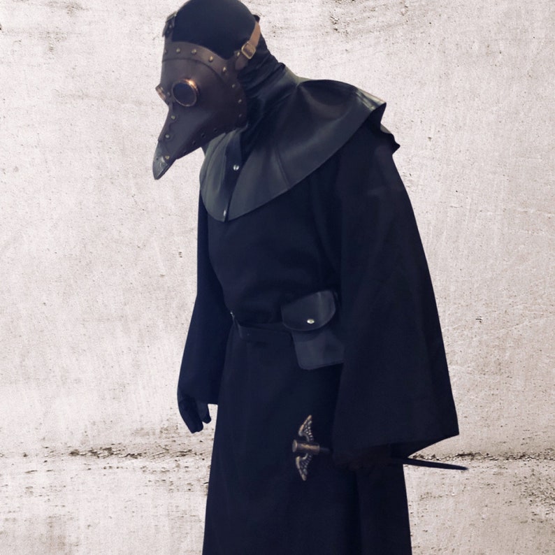 Medieval Plague Doctor Mask Plague Hat Plague Mask Faux - Etsy