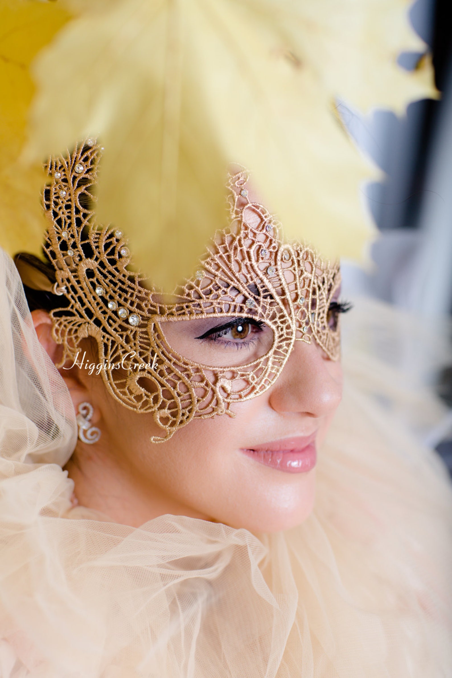 Gold Masquerade Ball Mask Women Lace Mask Halloween - Etsy
