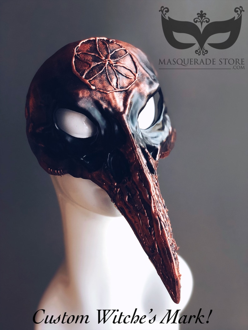 Crow Skull Witches Marks Daisy Wheel Pagan Witch Skull Mask - Etsy