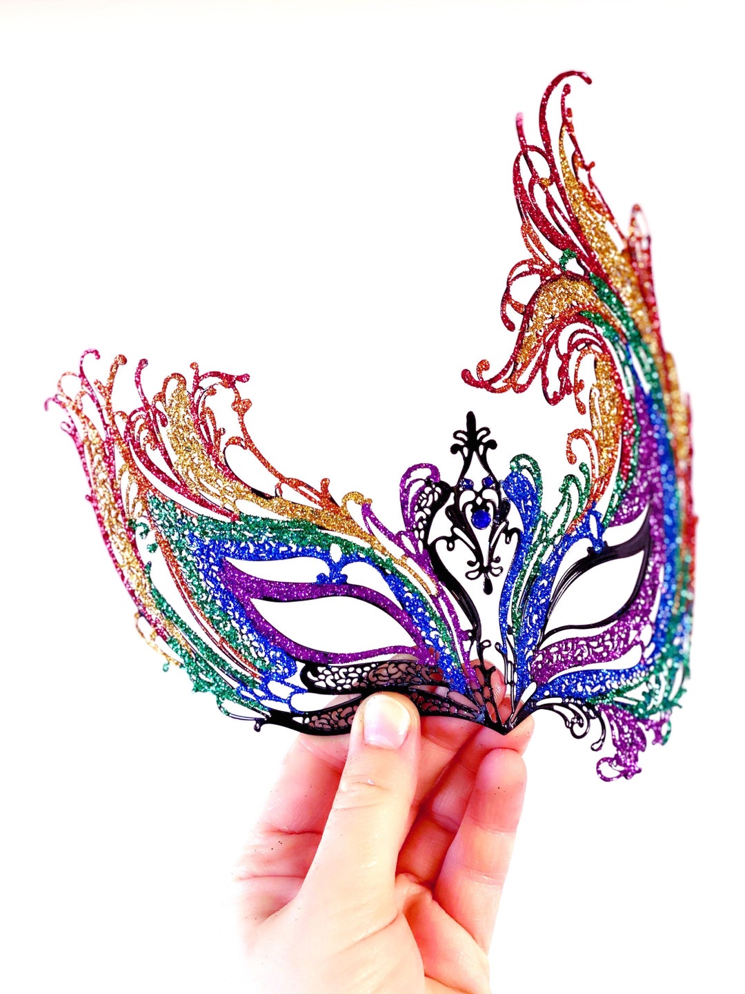 Rainbow Masquerade Mask | Pride Celebration | Rainbow Mask | Pride ...