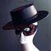 Masked Bandit Costume Halloween Zorro Wolf Mask Horseman Cowboy Bandits ...
