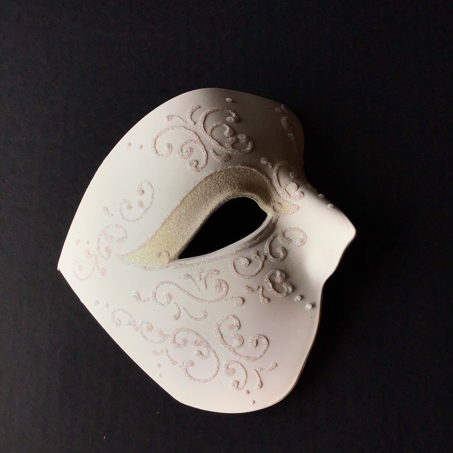White Masquerade Mask Women / White Feather Masquerade Mask / White ...