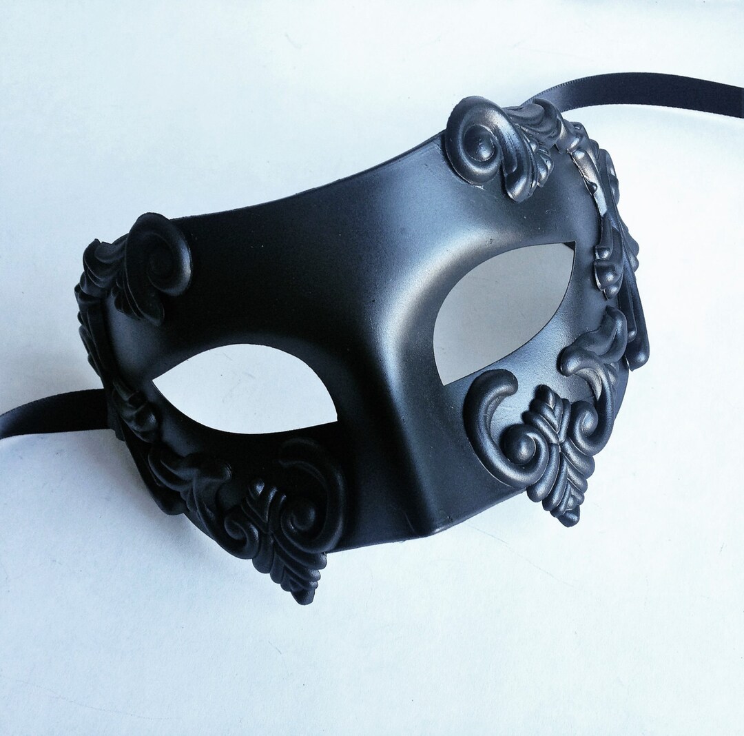 Mens Masquerade Mask Colombina Mask Style Mens Venetian Masquerade Mask ...