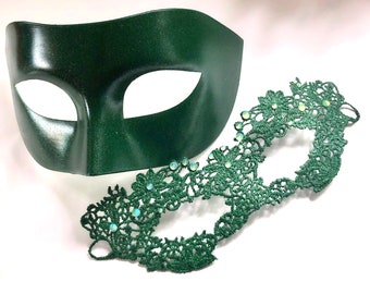 Emerald Masquerade Ball Mask - Etsy