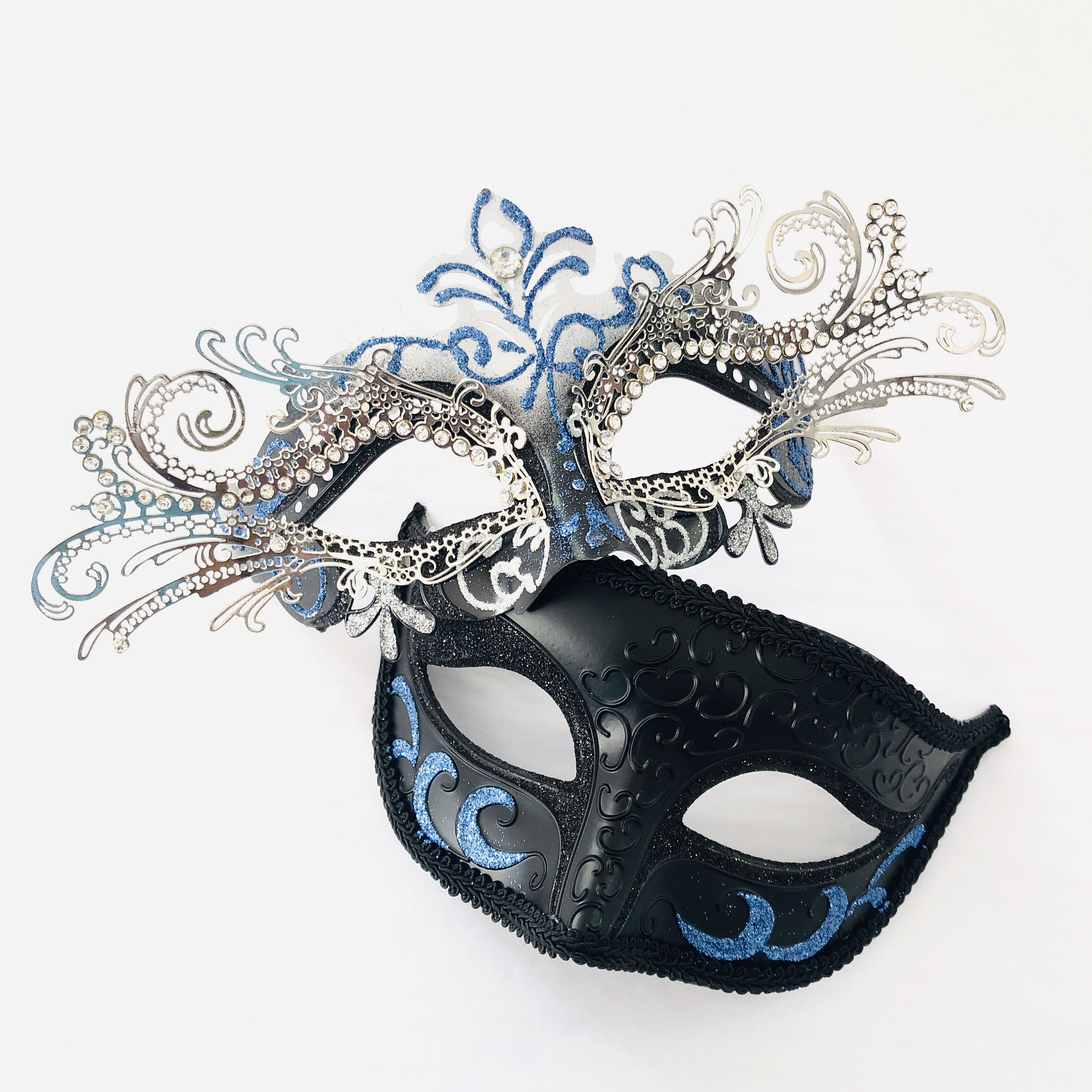 Light Dusty Blue Couples Masquerade Mask Set Pale Blue - Etsy