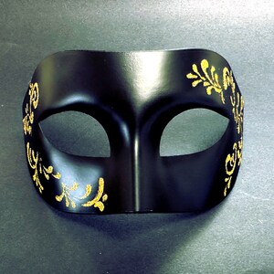 Couples Masquerade Masks, Gold Black Masks, Venetian Masks, Prom Masks ...