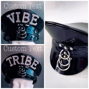 White Captain Hat Gift Idea Rave Fan Black Captains Hat With Steampunk ...