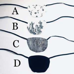 Simple Eye Patch CUSTOM SIZE Fabric Eyepatch 3 Layer Cotton Soft Fabric ...