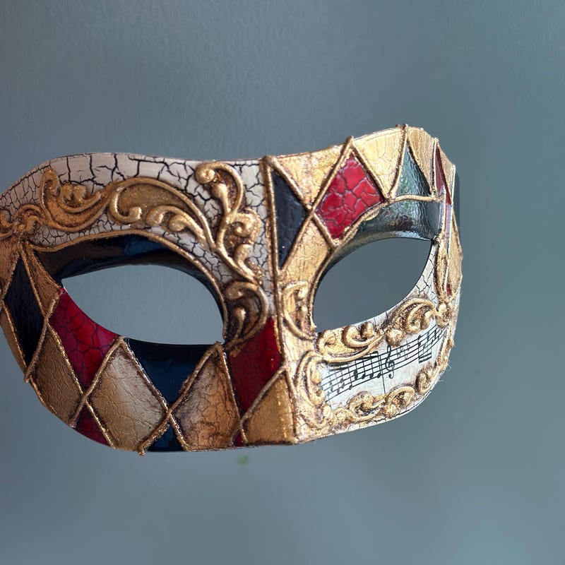 Harlequin Mask - Etsy