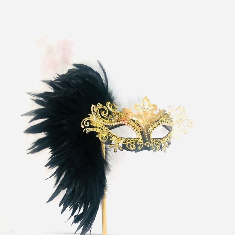 Blush Pink Masquerade Mask With Stick Masquerade Masks Blush - Etsy