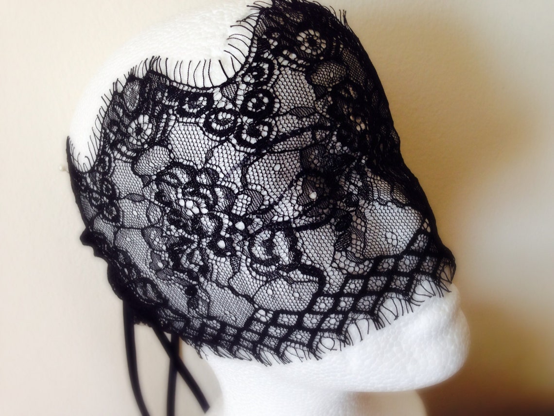 Sexy Lace Tie Back Masquerade Mask Sexy Lingerie Mask Black - Etsy