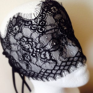 Sexy Lace Tie Back Masquerade Mask Sexy Lingerie Mask Black Lace Mask ...