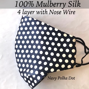 Silk Cloth Mask LUXURY SILK Face Mask Women Silk Mask Dusty Blue Face ...