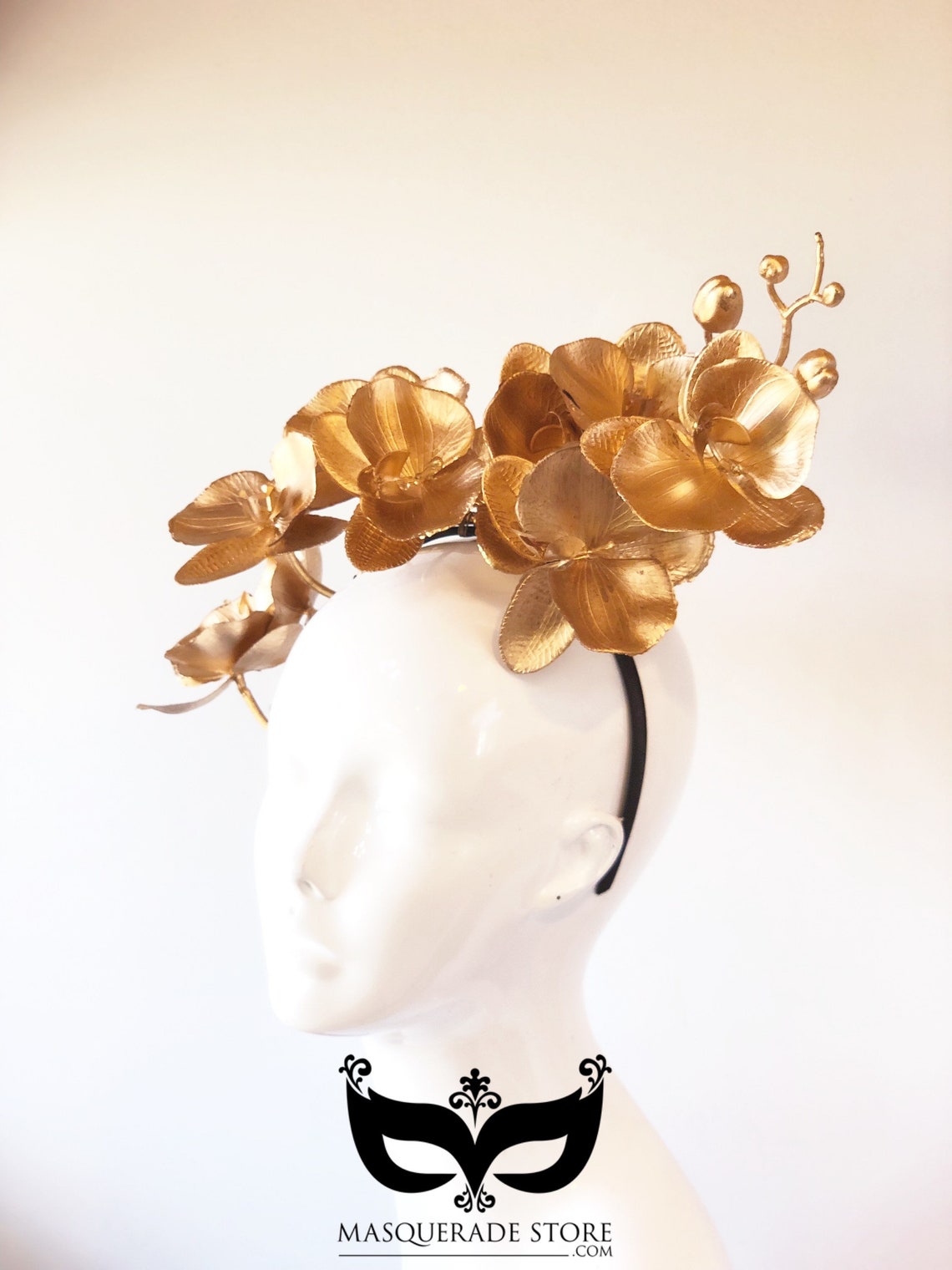 White Floral Fascinator Hat Women Orchid Hat Derby Hats - Etsy