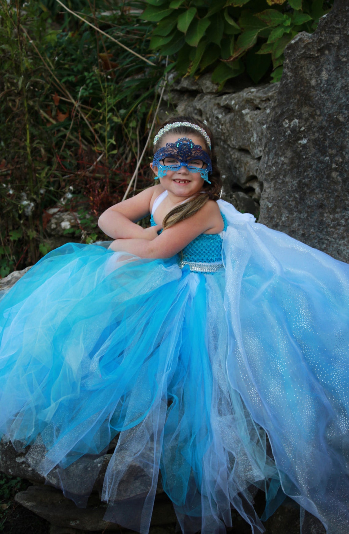 Peacock Kids Costume Mask Masquerade Mask for Children With - Etsy