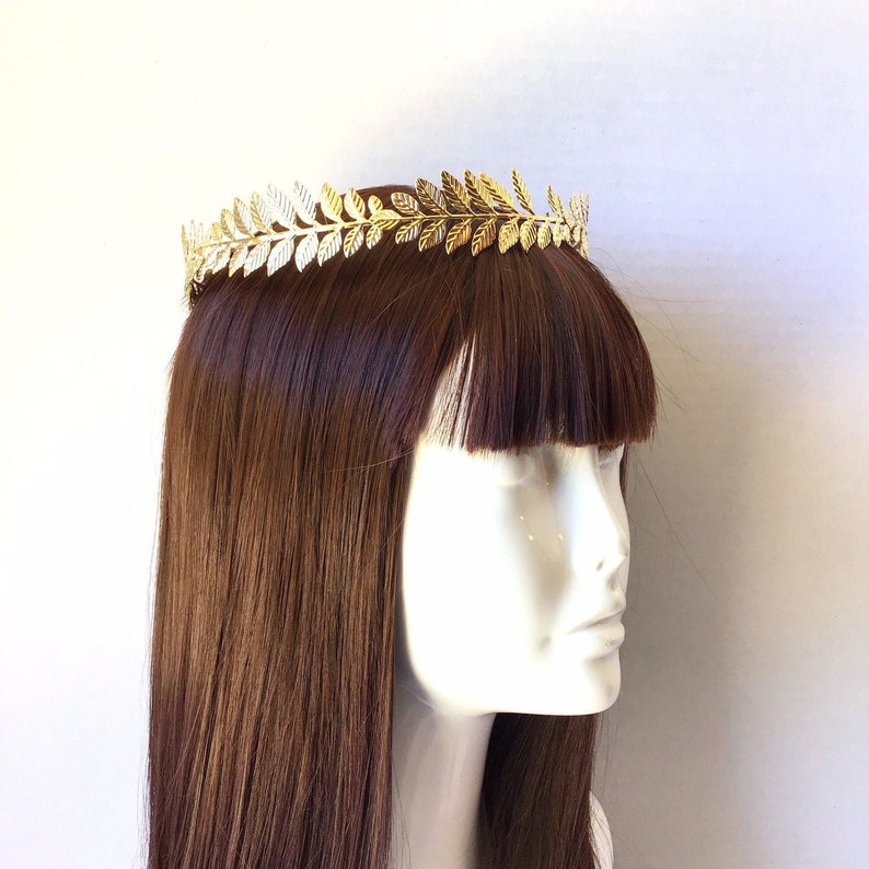 Gold Leaf Crown Gold Leaf Headband Greek Goddess Gold Hair - Etsy
