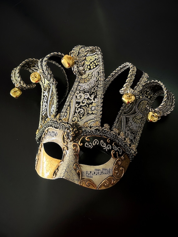 Masquerade Maisc Jester Mens Jester Mask – Masquerade Mask Studio