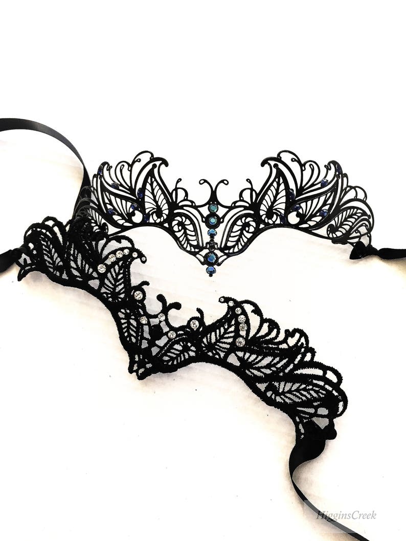 Eyeglass Friendly Black Lace Masquerade Mask - Etsy