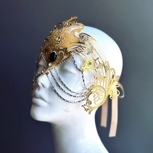 Women's Goddess Masquerade Mask With Chains Silver - Etsy