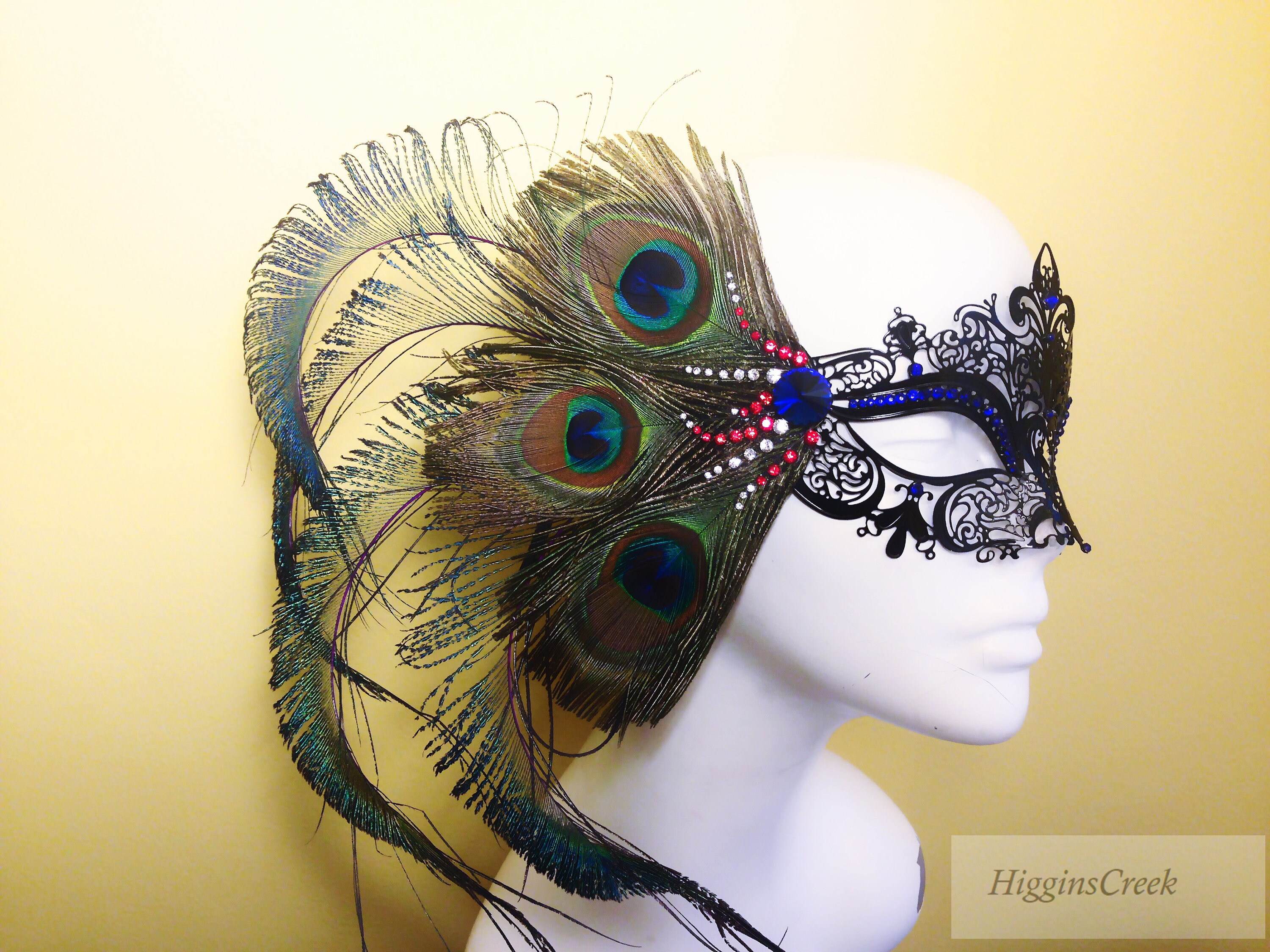July 4th Masquerade Ball Masks Women Feather Fourth of July Masks ...