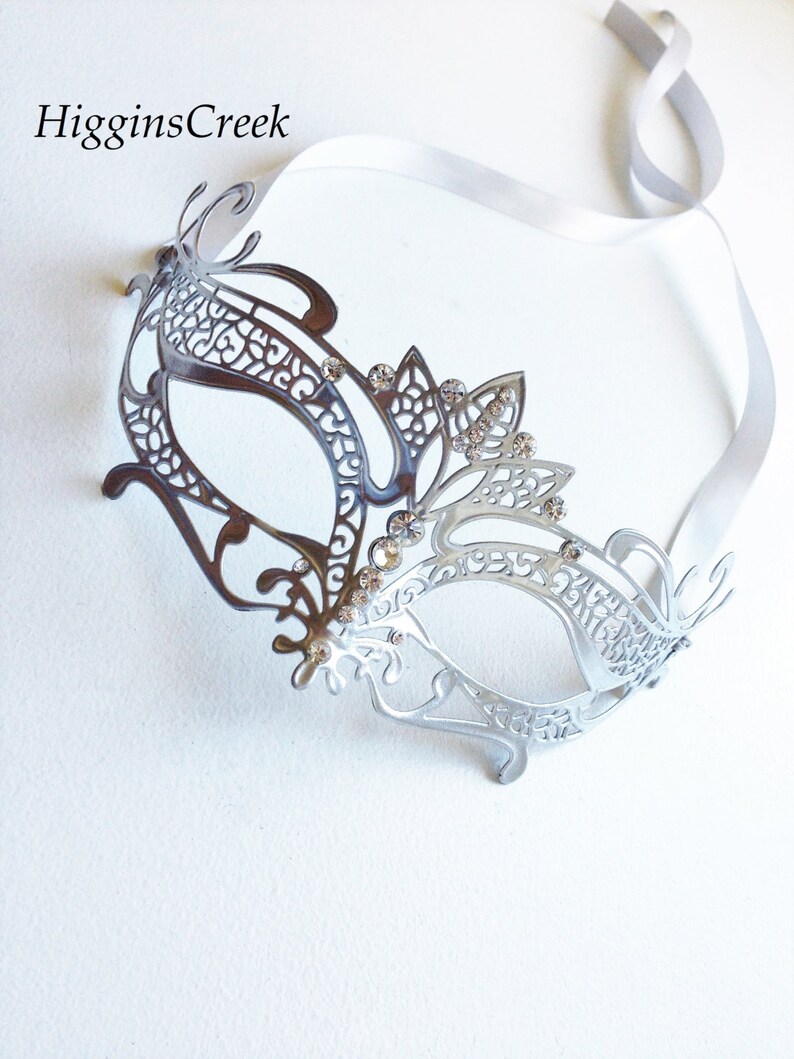 Silver Masquerade Mask Women's Masquerade Masks Sexy - Etsy