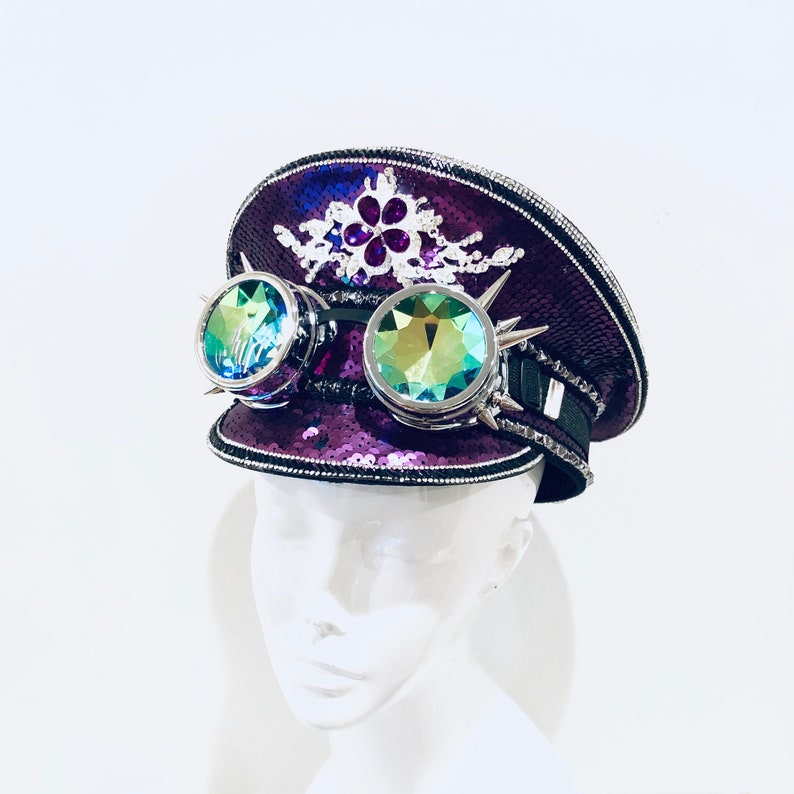 Custom Rose Gold Holographic Captain Party Hat - Etsy