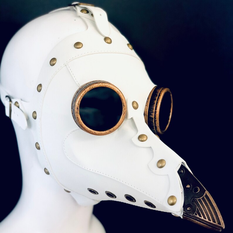 White Plague Doctor Mask Steampunk Mask Steampunk | Etsy