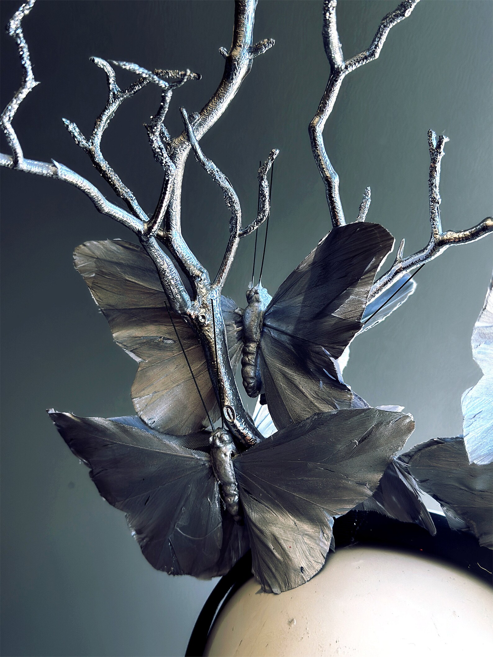 Silver Nature Crown, Woodland Forest Headpiece, Tree Branch Magical ...