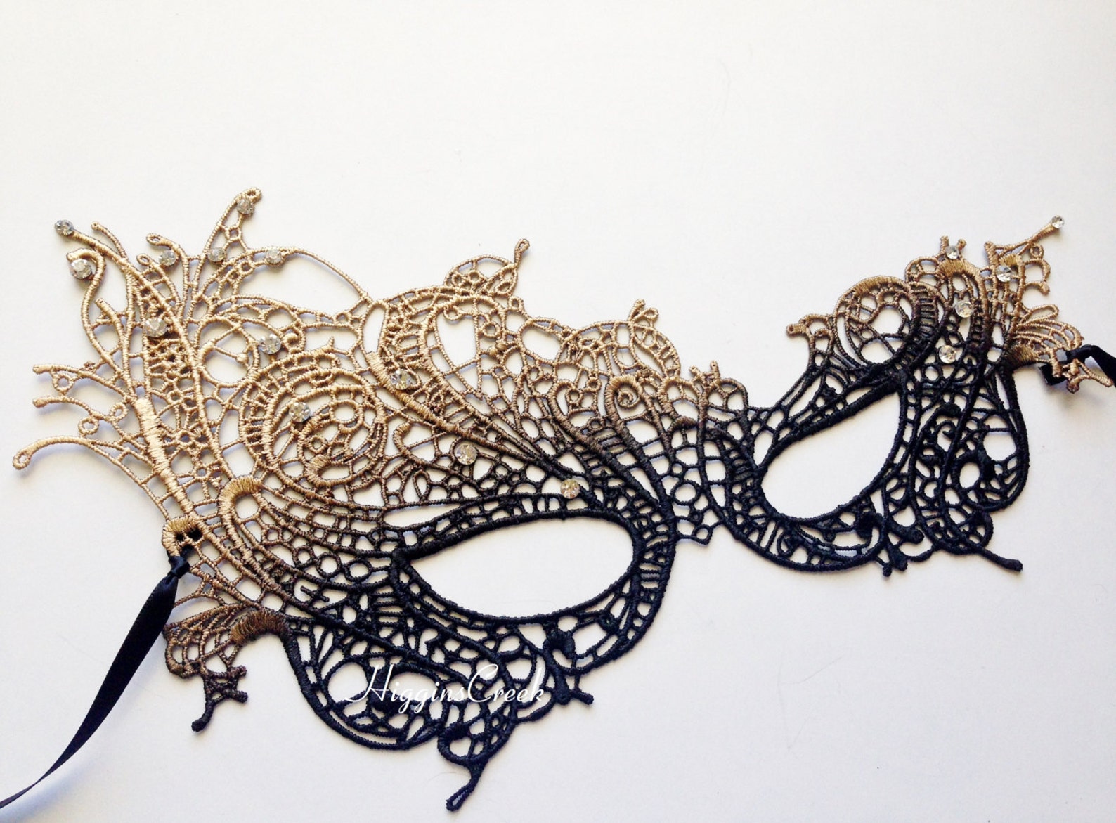 Gold Masquerade Ball Mask Women Lace Mask Halloween - Etsy
