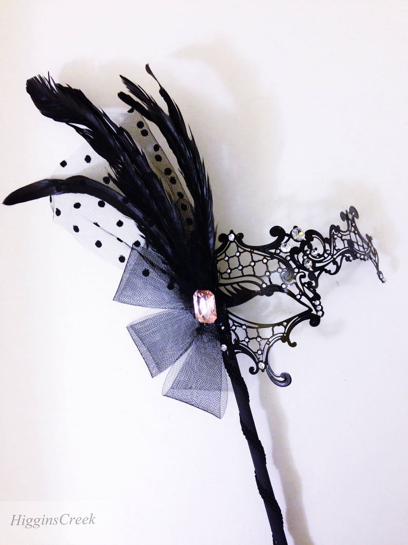 Masquerade Mask Women Handheld Stick Masks for Prom Wedding - Etsy