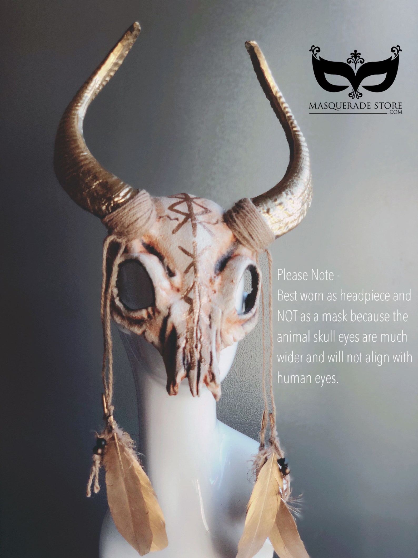 Witch Headdress Pagan Crown Gaelic Festival Skull Crown - Etsy