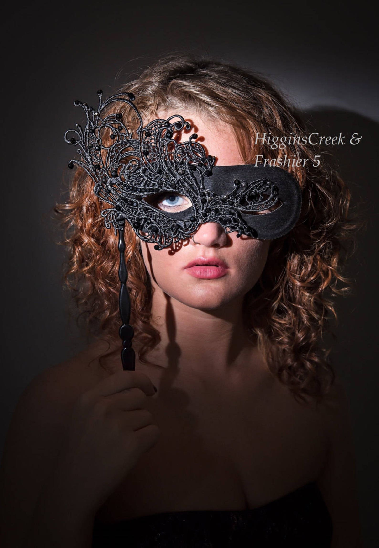Silver Goddess Luxury Masquerade Mask With Handheld Stick and - Etsy