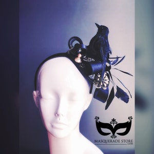 Crow Fascinator - Raven Hat - Crow and Trinkets - Halloween Hat - Etsy