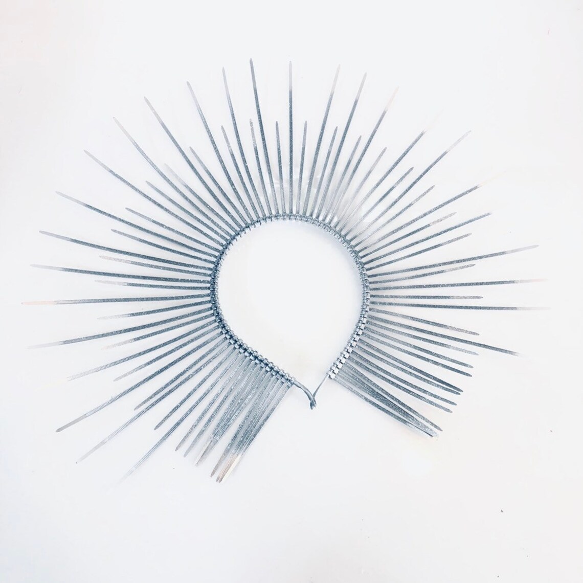 Silver Sunburst Crown Halo Headdress Heavenly Bodies Goddess - Etsy