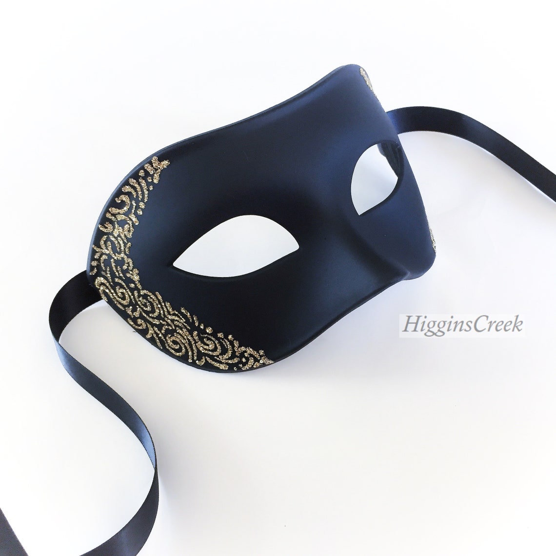 Elegant Mens Masquerade Mask Custom Mens Venetian Mask Black - Etsy
