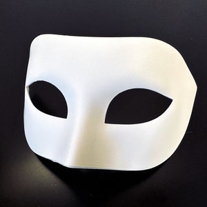 DIY Masquerade Mask, White Blank Mask, DIY Project, Arts and Crafts ...