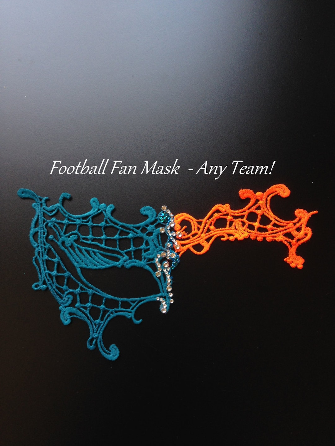 Masquerade Mask Sports Team Color Mask, CUSTOM Sportsteam Mask ...