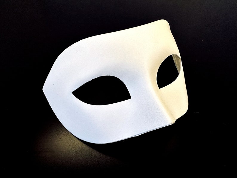 DIY Masquerade Mask, White Blank Mask, DIY Project, Arts and Crafts ...