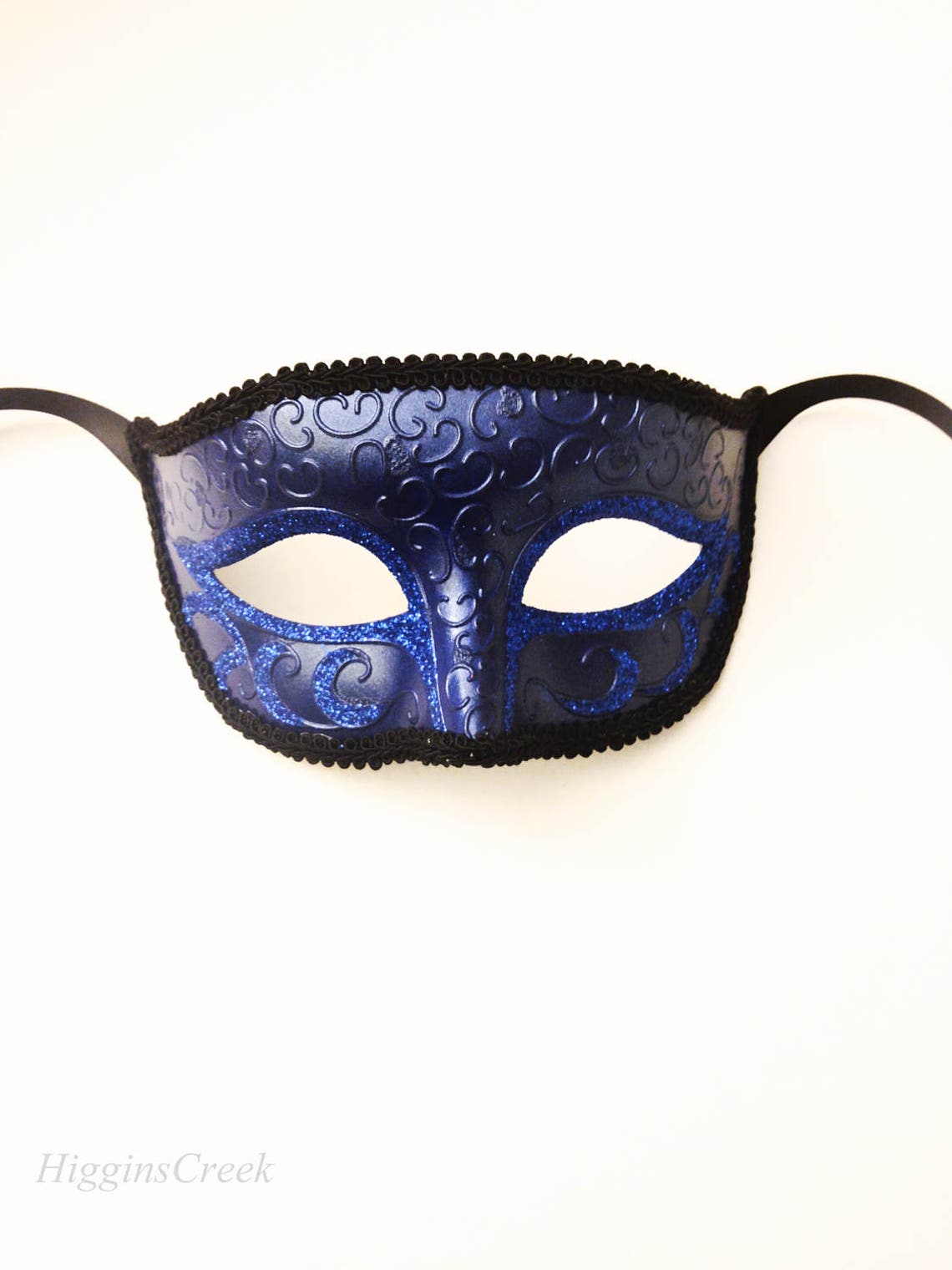 Navy Blue Mens Masquerade Mask Mens Venetian Mask in Blue - Etsy
