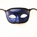 Navy Blue Mens Masquerade Mask, Mens Venetian Mask in Blue Sapphire ...